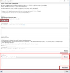 Using the CATALYST Professional License Air Gapped System Tool - CATALYST